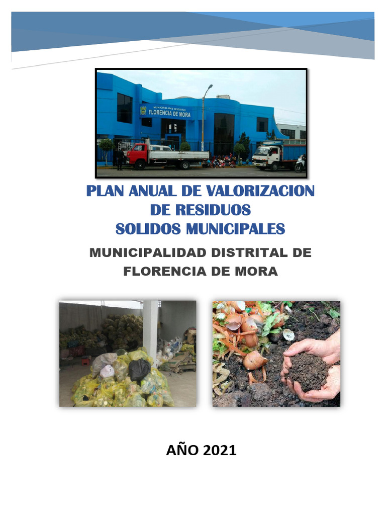 Plan de Valorizacion de Residuos Solidos Organicos e Inorganicos ...