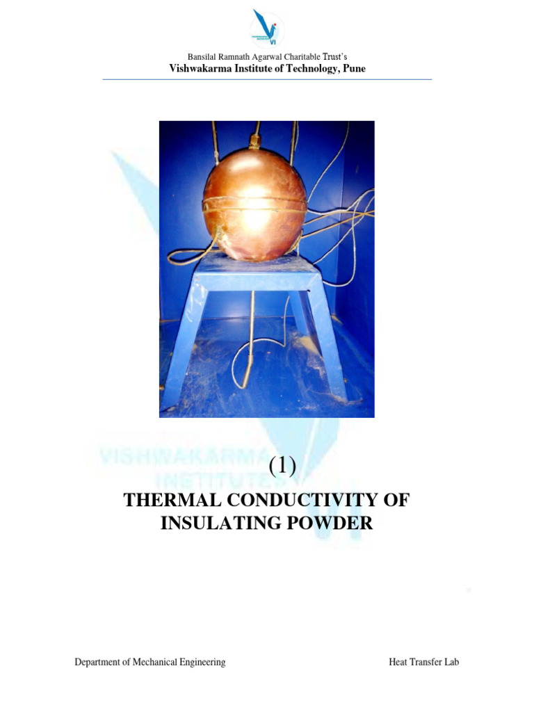 HT LAB 1 | PDF | Thermal Insulation | Thermal Conduction