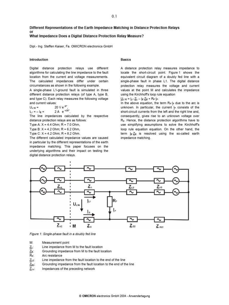 Different Types of Zero Sequence Compensation Factor 1709924849 | PDF ...