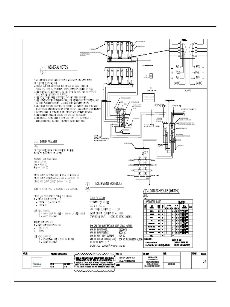 Solar - Design Plan - 5kwp - GridTied - Black - RSD | PDF | Solar Panel ...