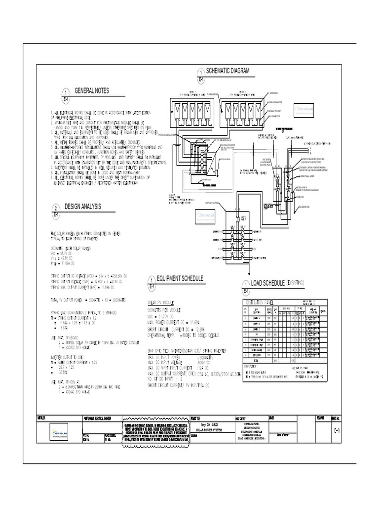 Solar - Design Plan - 5kwp - GridTied - Black | PDF | Photovoltaics ...
