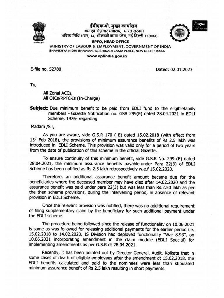 EDLI Notification - 02.01.2023 | PDF