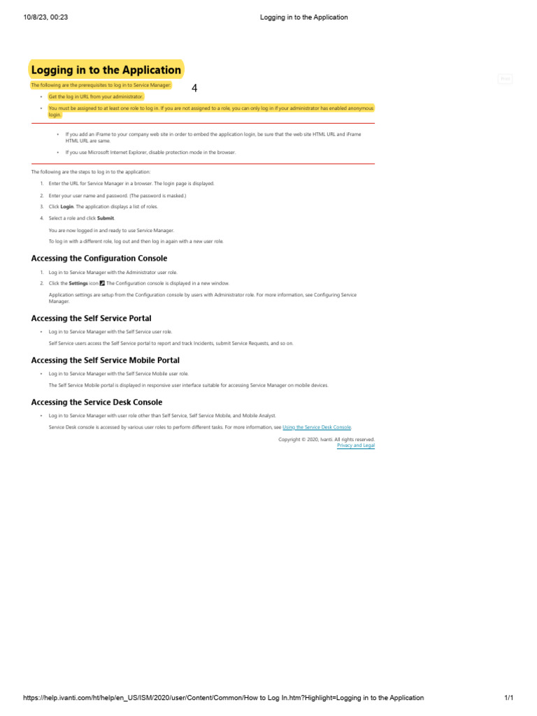 Logging in To The Application | PDF | Login | Application Software