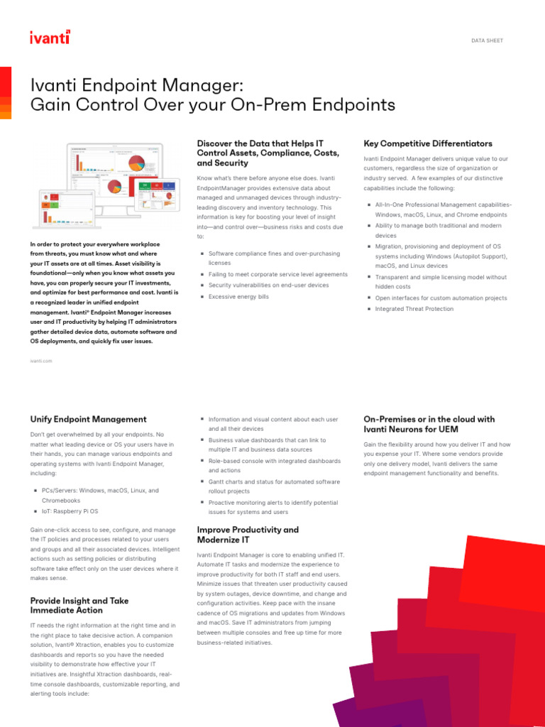 Ivanti Endpoint Manager: Gain Control Over Your On-Prem Endpoints | PDF ...