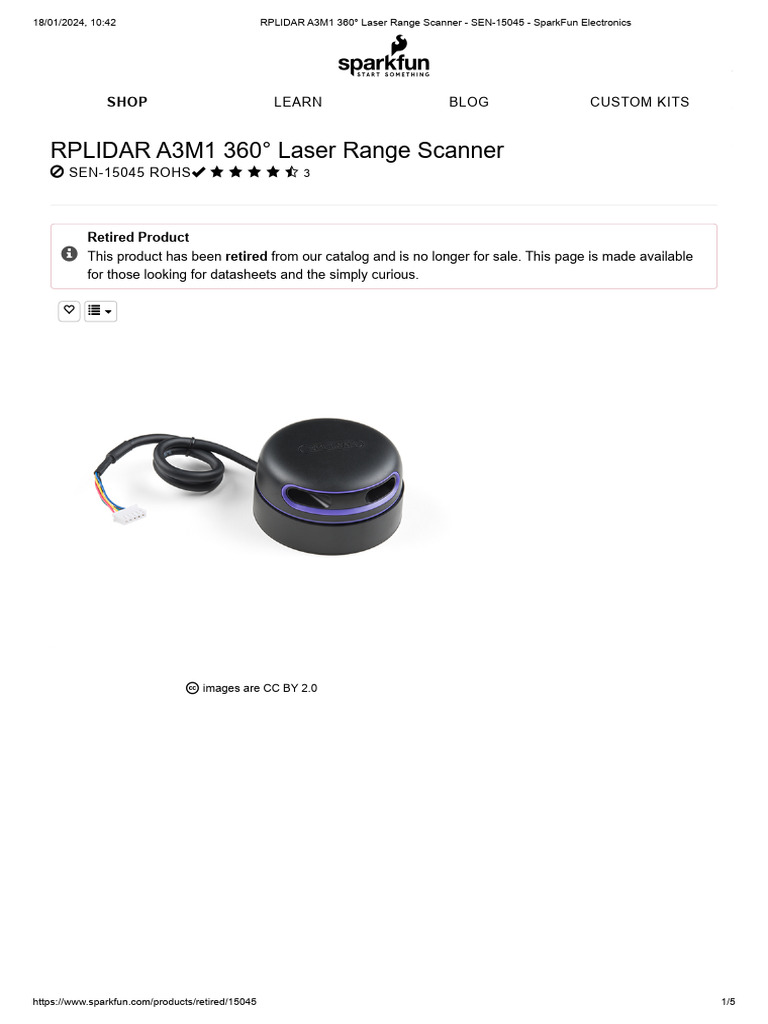 RPLIDAR A3M1 360° Scanner Info | PDF | Image Scanner | Computing