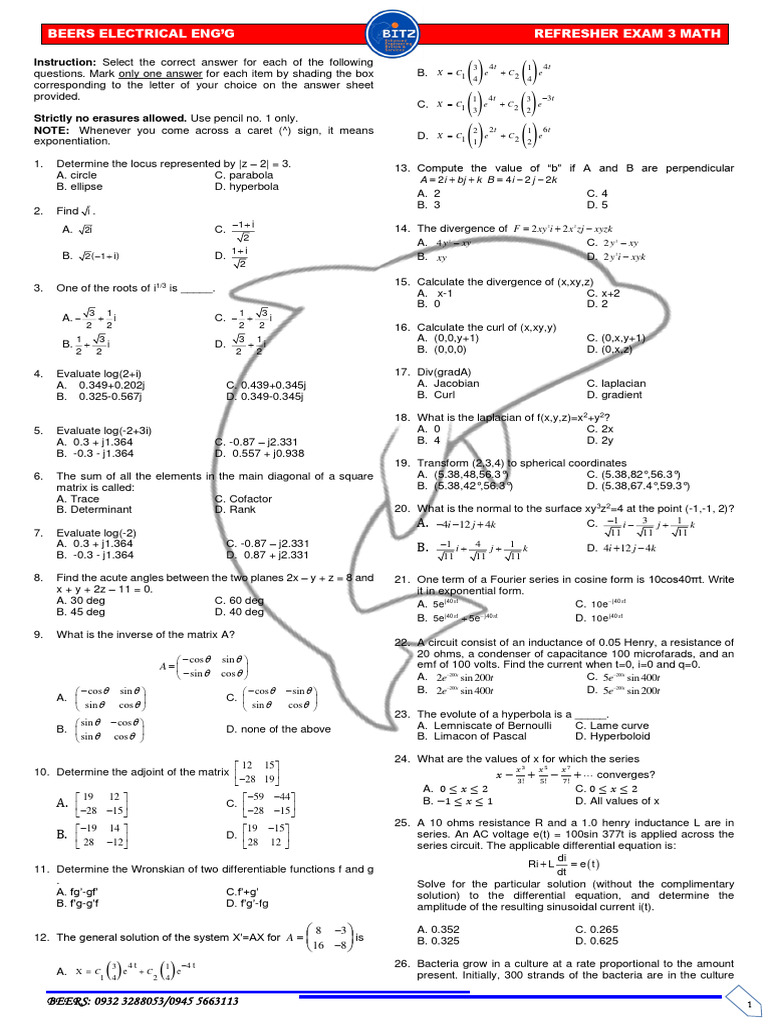 Ref 3 Math Ee | PDF | Eigenvalues And Eigenvectors | Matrix (Mathematics)