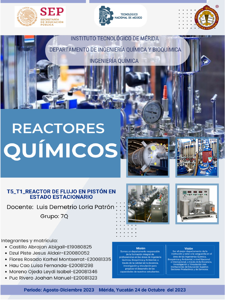 Reactores Químicos | PDF | Reactor Quimico | Ingeniería de Procesos