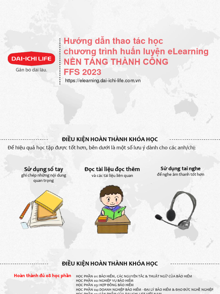 FFS 2023 ELearning - Huong Dan Ung Vien | PDF