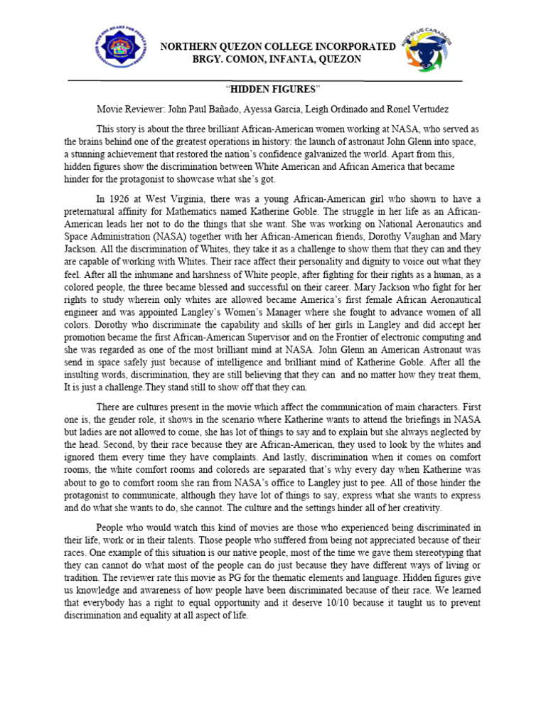 HIDDEN FIGURES | PDF | Hidden Figures