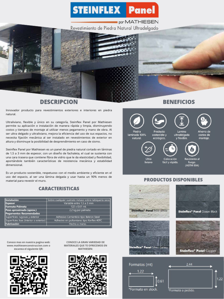 Steinflex Panel: Revestimiento Innovador | PDF | Hogar, jardinería y ...