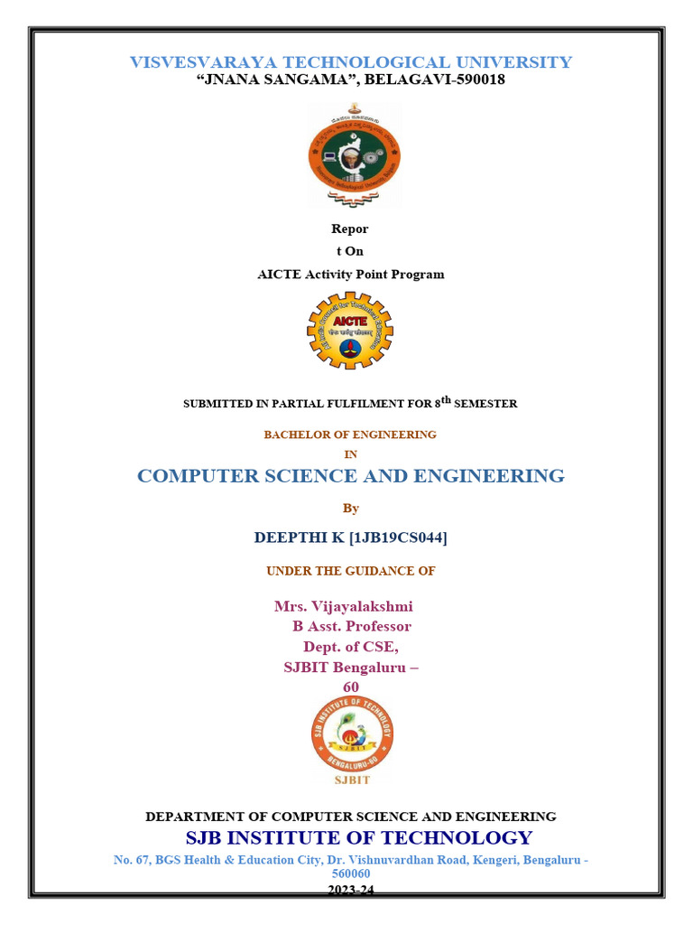 AICTE Activity Points Report | PDF | Efficient Energy Use | Learning