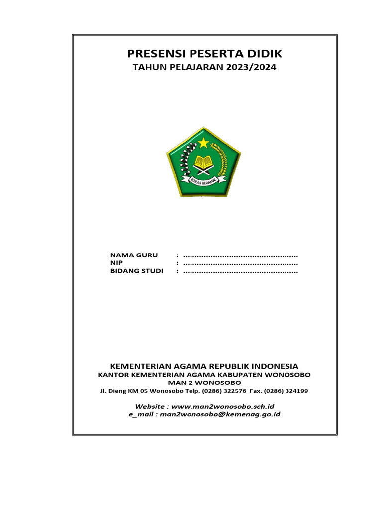 Presensi Dan Dafnil X 2023-2024 | PDF