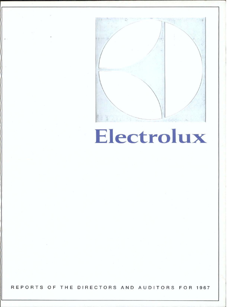 Electrolux Annual Report 1967 English | PDF