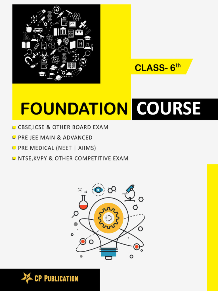 Class 6 Pre-Foundation Guide | PDF | Volume | Acceleration