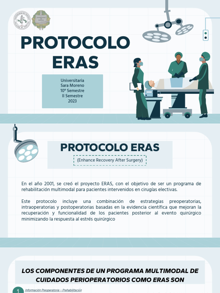 Protocolo ERAS para Cirugía Electiva | PDF | Cirugía | Medicina CLINICA