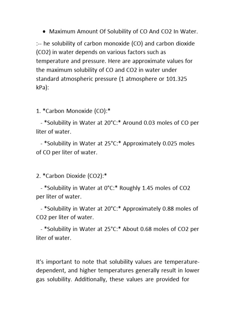 5) Question and Answer | PDF | Solubility | Carbon Dioxide