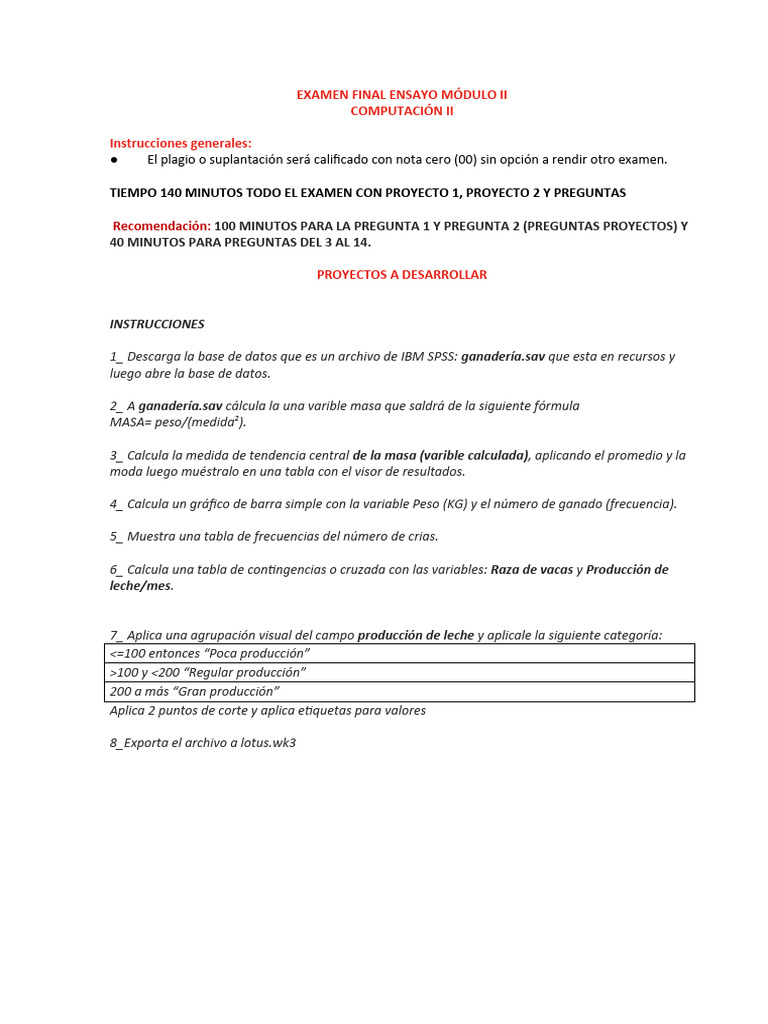 EXAMEN FINAL C2 P1 | PDF