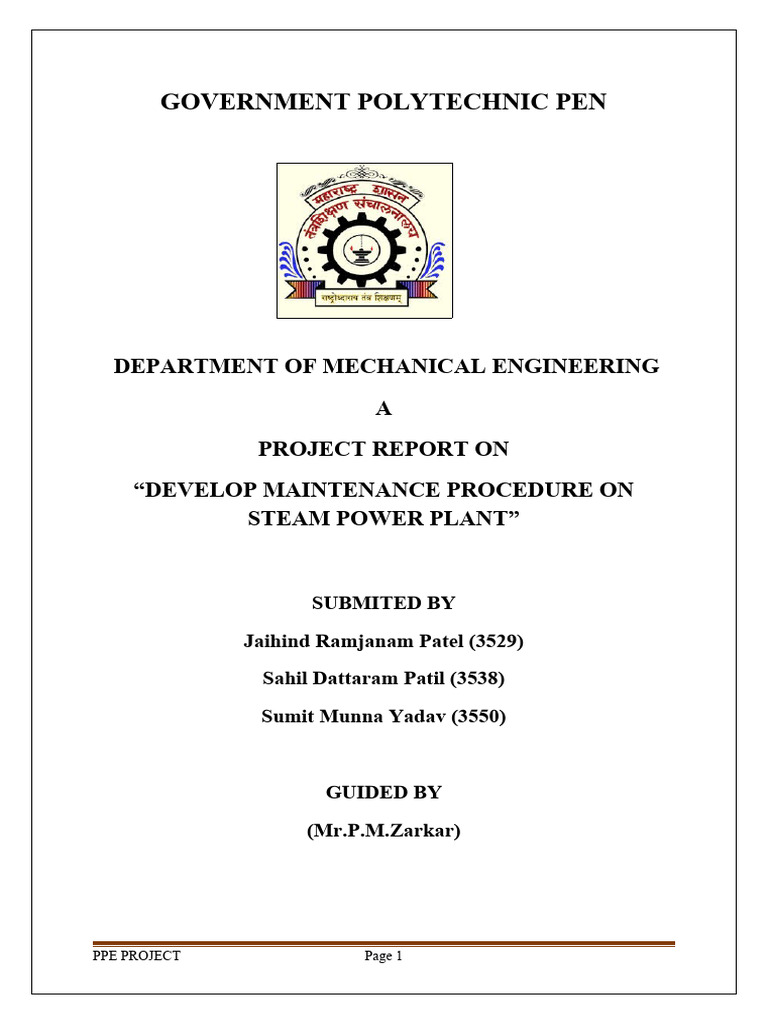 PPE Micro-Project | PDF | Boiler | Valve