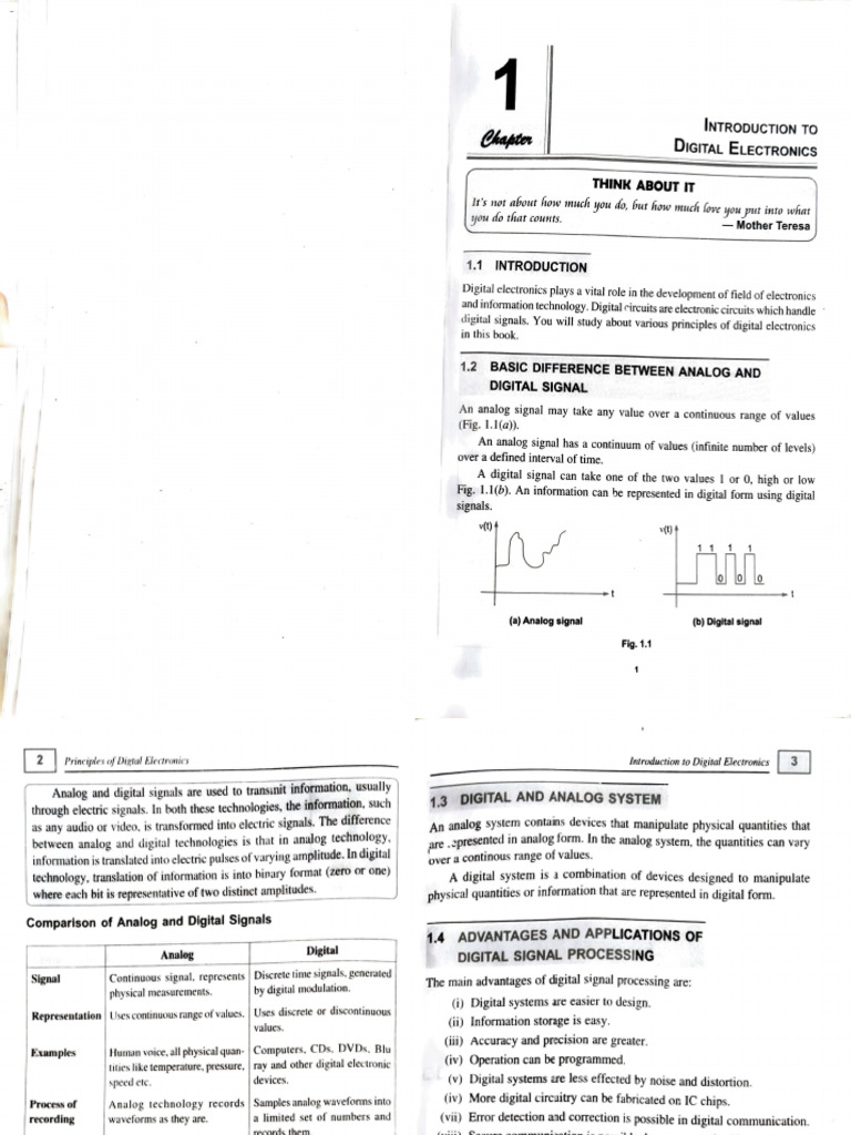 Digital Electronics Essentials | PDF | Digital Signal | Digital Electronics