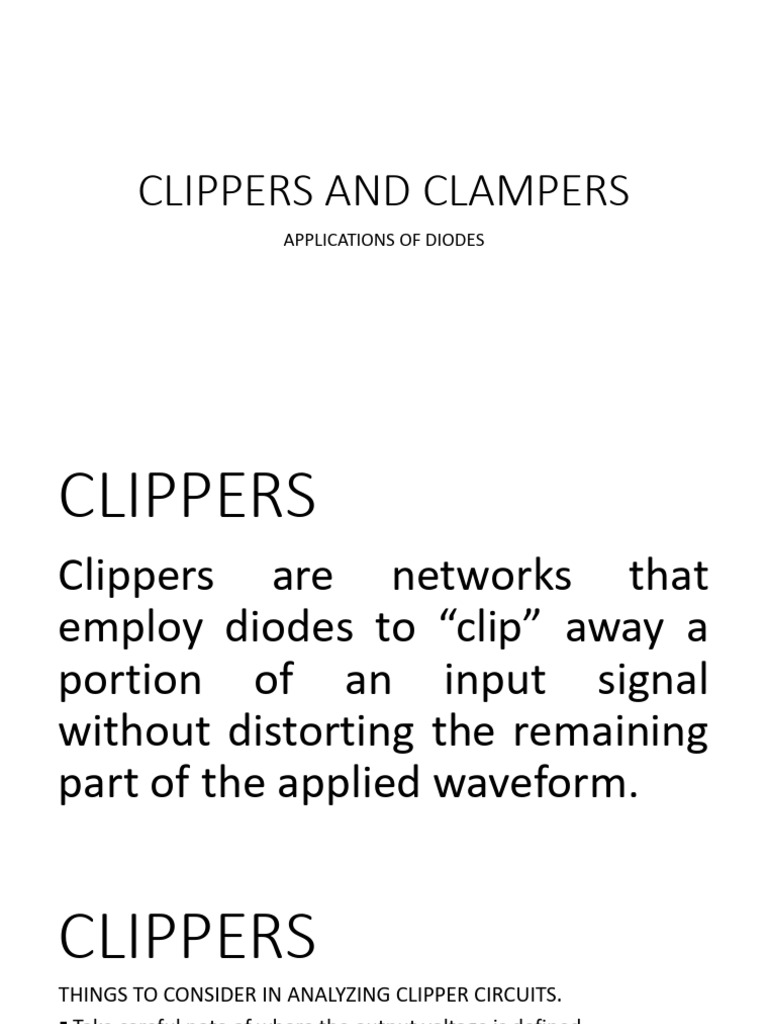 CLIPPERS-AND-CLAMPERS | PDF