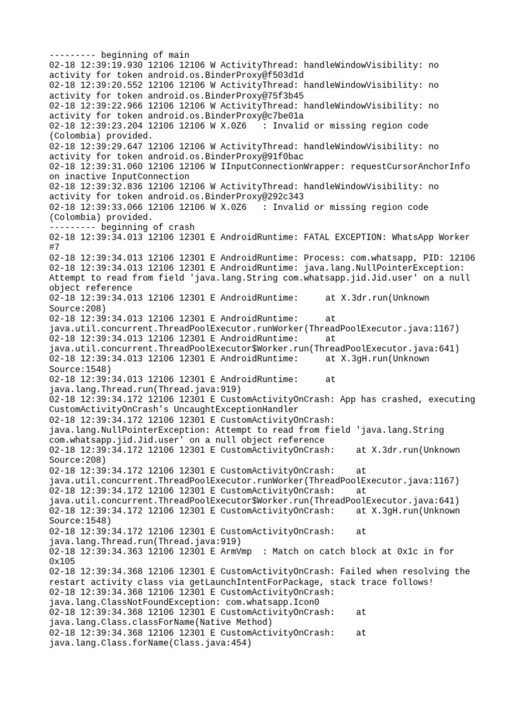 logcat | PDF | Java (Programming Language) | Mobile App