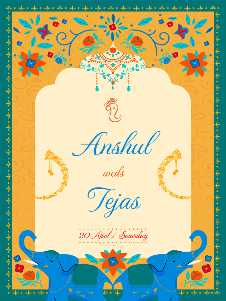 Wedding Invite - Anshul With Tejas - 240401 - 111003 | PDF