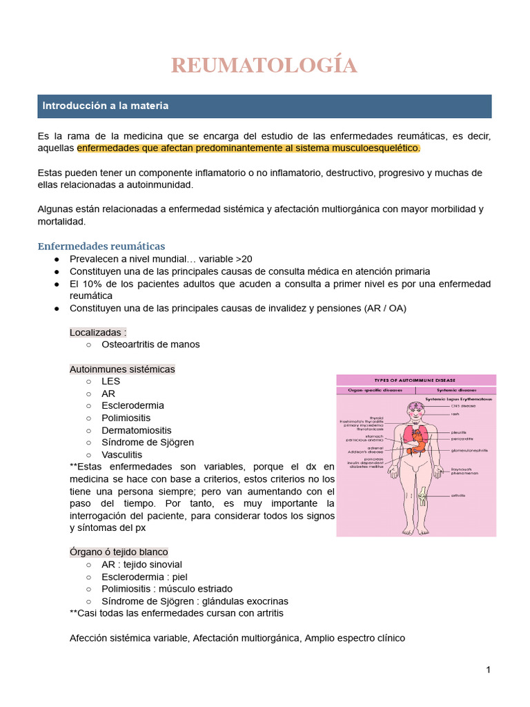 Guía Reuma | PDF | Gota | Osteoartritis