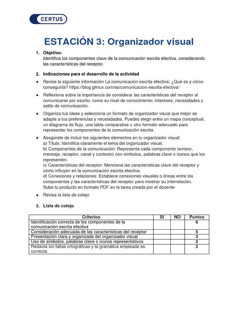 Estacion 3 _ IE_Tarea _ Organizador Visual | PDF