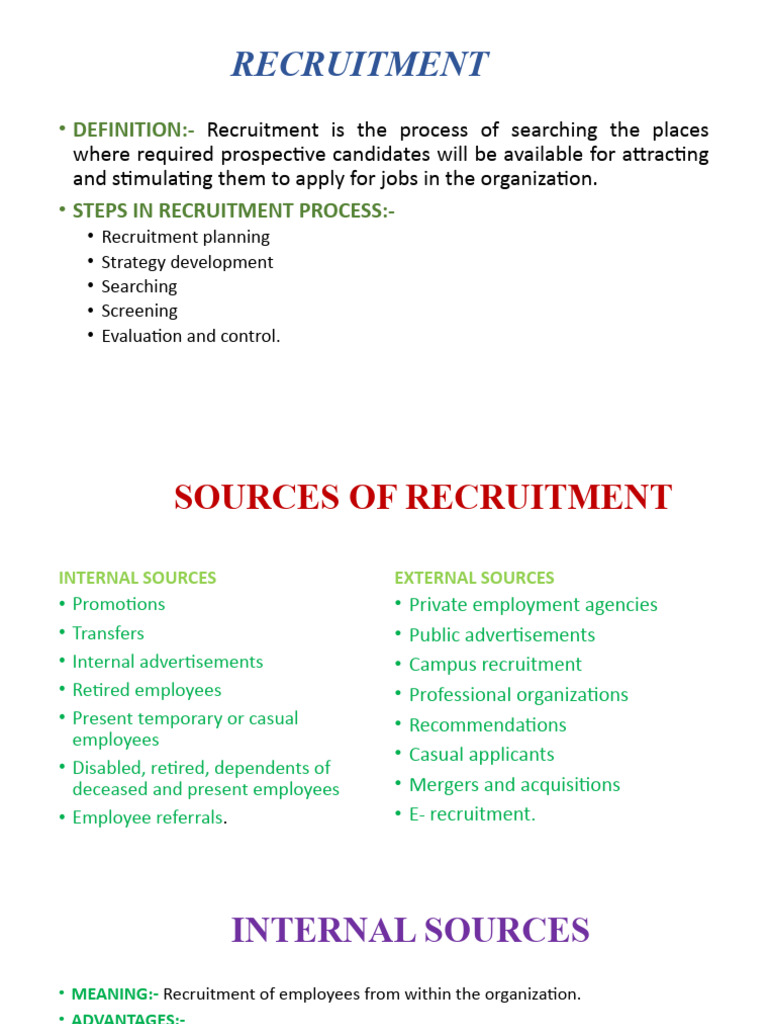 Hrm-Recruitment and Selection | PDF