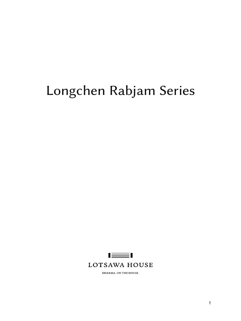 Longchen Rabjam Collection – LotsawaHouse | PDF | Eastern Philosophy ...
