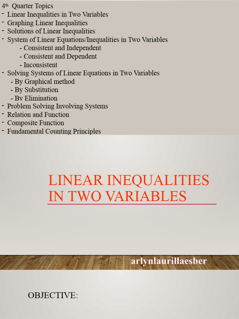Graphing Linear Inequalities in Two Variables 2024 | PDF | Variable ...