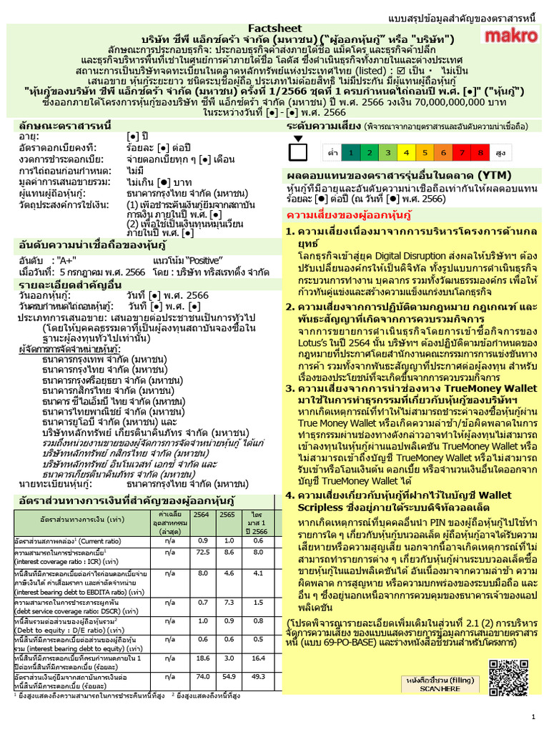 Makro Factsheet | PDF