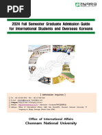 CNU Graduate Admissions Guide 2024 | PDF | Academic Degree | Medicine
