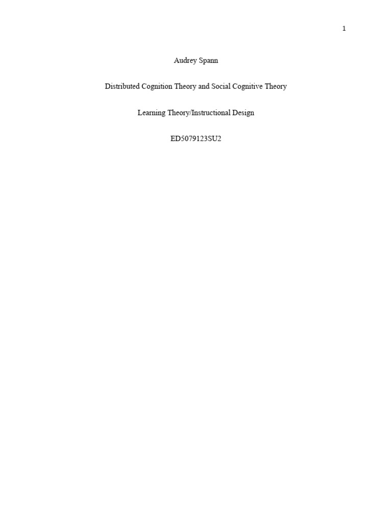 spann theory papers | PDF | Behavioural Sciences | Mental Processes