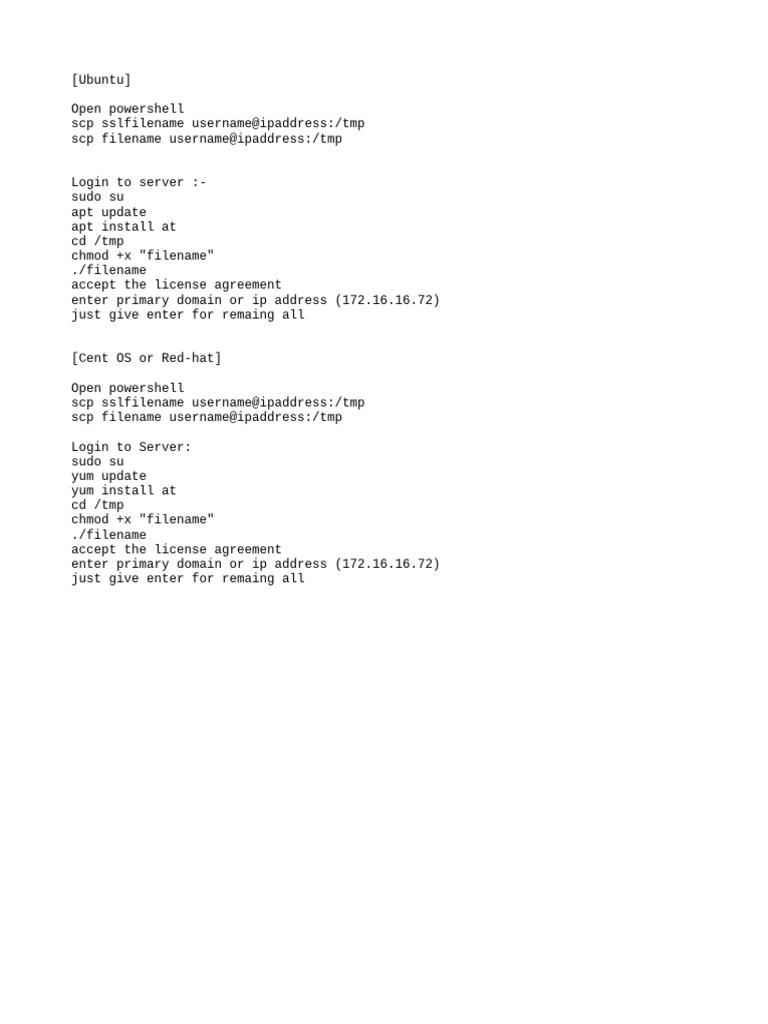 Ubuntu & Centos HIPS Installation Command Step by Step | PDF