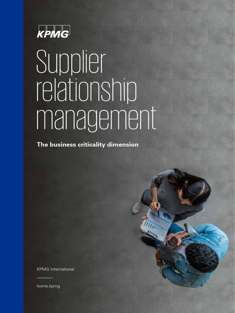 Supplier Relationship Management Pdf Supply Chain Procurement