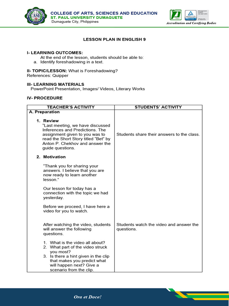 Understanding Foreshadowing in Literature | PDF | Cognition