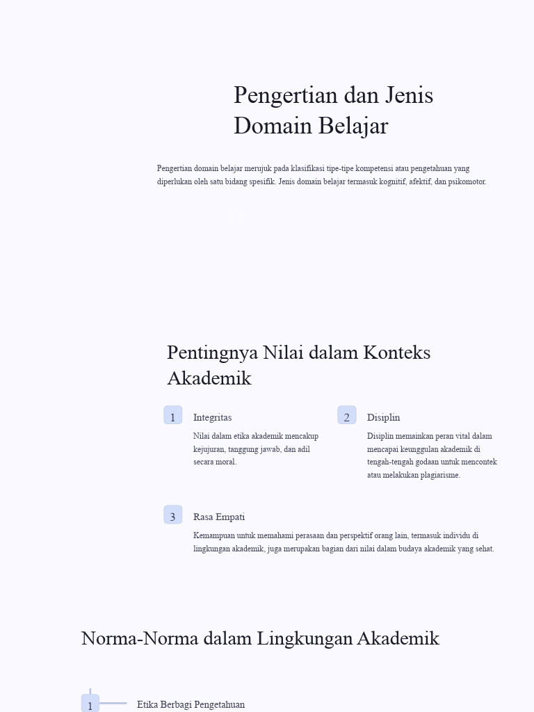 Etika dan Nilai dalam Pendidikan Akademik | PDF