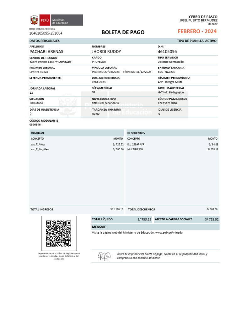 Descargar Boleta | PDF