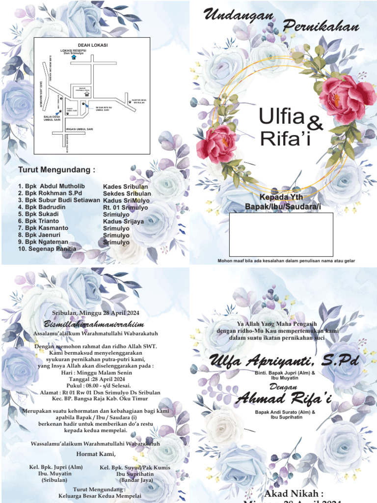Undangan Rifai Part 2 | PDF