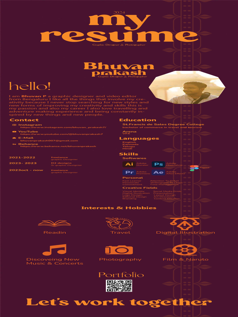 Resume template for a graphic design | PDF | Graphic Design ...