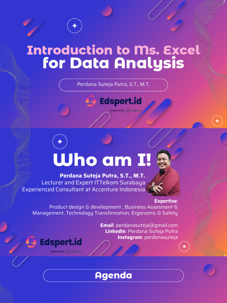 Introduction To Ms Excel v1.00 | PDF | Microsoft Excel | Data Analysis