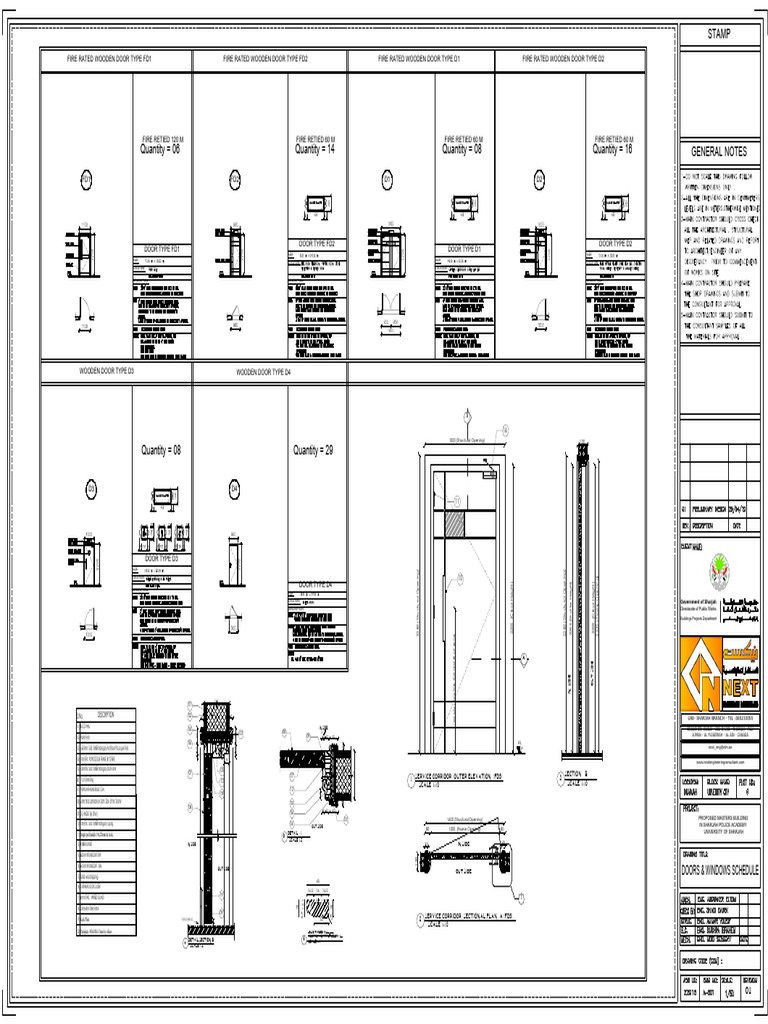 A601 -DOORS & WINDOWS SCHEDULES | PDF | Door | Building Engineering