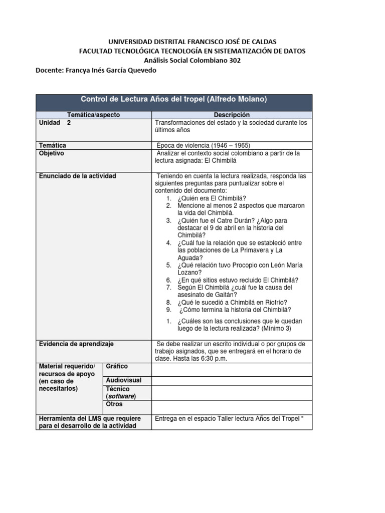 Taller Chimbilá | PDF | Aprendizaje