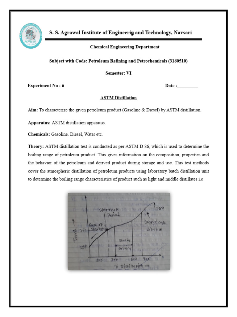 ASTM Distillation | PDF | Distillation | Gasoline
