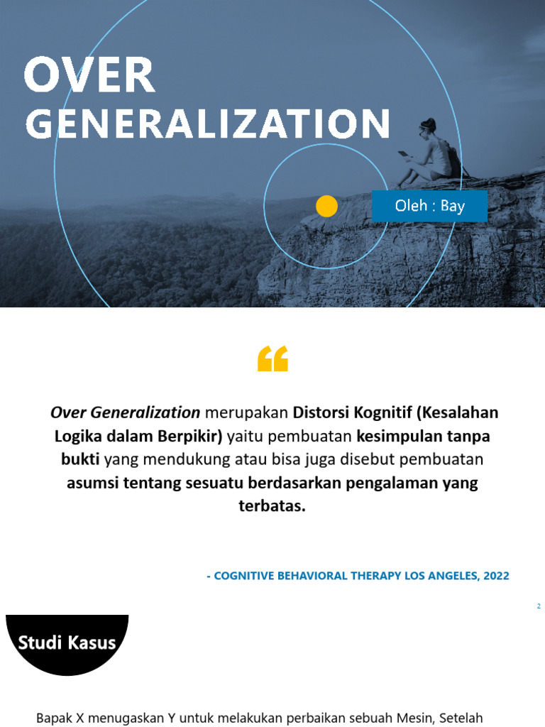 MATERI 5 Over Generalization - Bay | PDF | Karier & Perkembangan ...