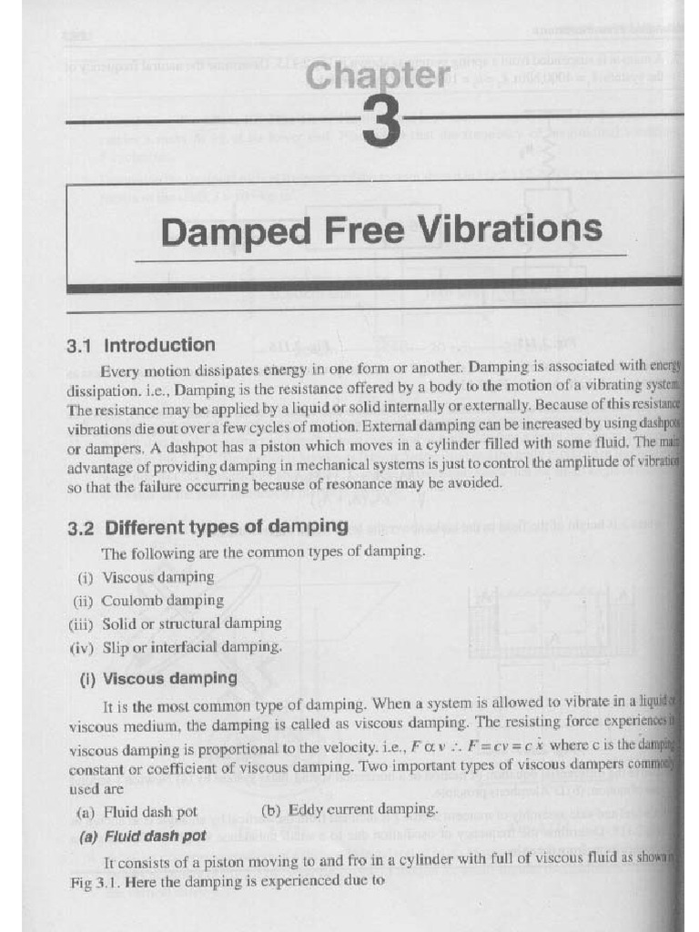 24. Damped Free Vibrations | PDF
