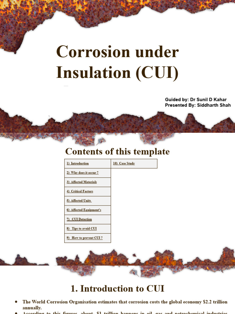 Corrosion Under Insulation Pdf Corrosion Stainless Steel