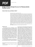 Lyo Process | PDF | Freeze Drying | Freezing