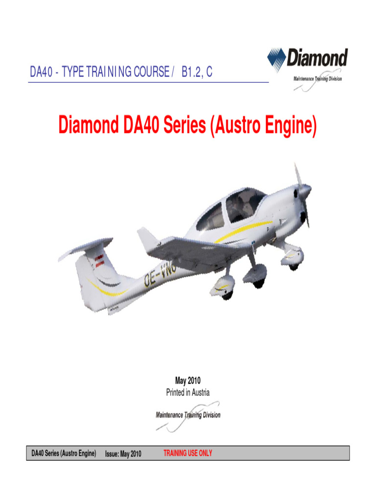 Training Manual Da40 (Engine)_complete | PDF | Aircraft | Fiberglass